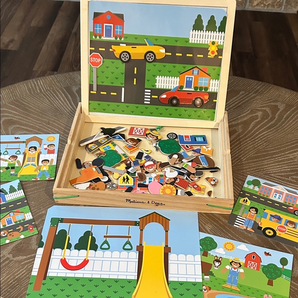 Melissa & Doug | Games | Melissa Doug Magnetic Matching Game Puzzle ...